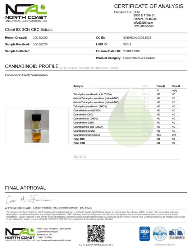 Bulk CBG Isolate - 99%+ Cannabigerol Isolate - 3Chi