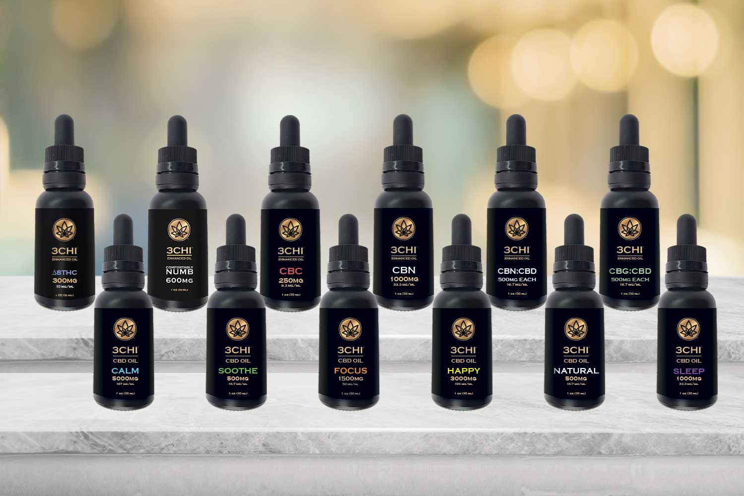 3Chi's Twelve Tincture Blends: Discover the Perfect Blend