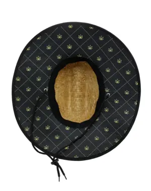 Wide Brim Straw Hat - Shop 3Chi Black Diamond Straw Hat