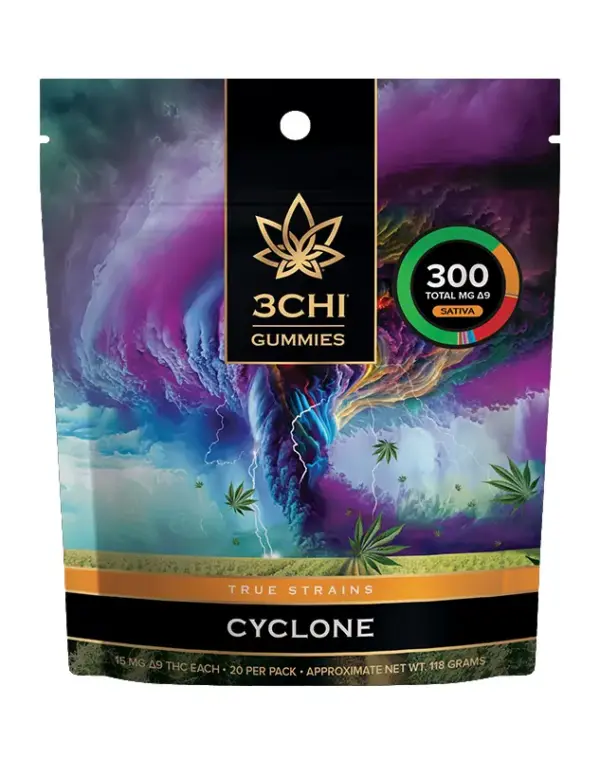 Delta 9 THC Sativa Gummies | True Strains Gummies - Cyclone