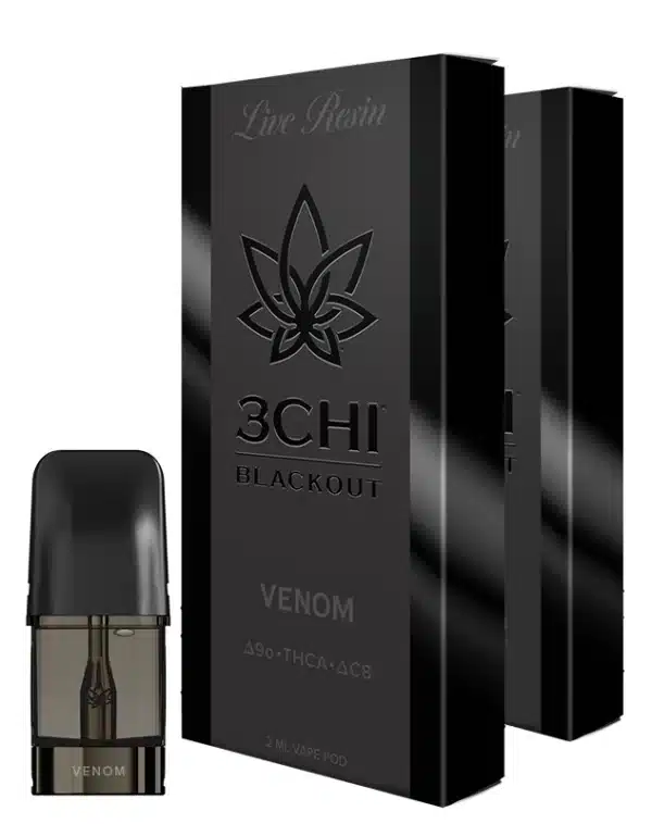 3CHI Blackout Series Vape Pod- 2ml | THCA Live Resin Vape
